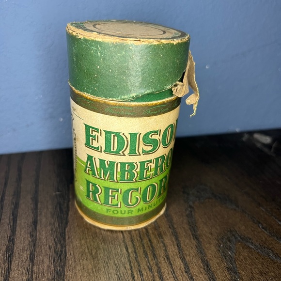 Edison Amberol Record | Art | 866 Edison Dark Blue Uncle Joshs Huskin ...